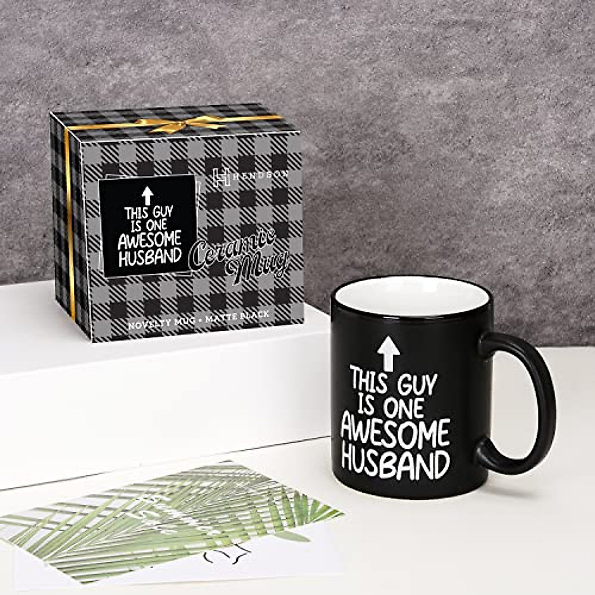 Husband Gift for Men | Funny Husband Coffee Mug Gifts for Husbands | Husband Birthday Gift, Father's Day Present, Anniversary Idea, Christmas Gift | Awesome Husband | Black Mug, 11.5oz Coffee Cup