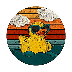 Cute Yellow Duck Bath Toy Rubber Duckling Ducky Duck Lover PopSockets Swappable PopGrip