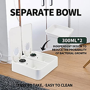 All for Paws Automatic Cat Feeder 2 Meal Dog Feeder, Dry and Wet Food Dispenser with 48-Hour Timer, Ice Pack Included, Dishwasher Safe