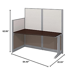 Bush Business Furniture Hour Office Desk, Mocha Cherry