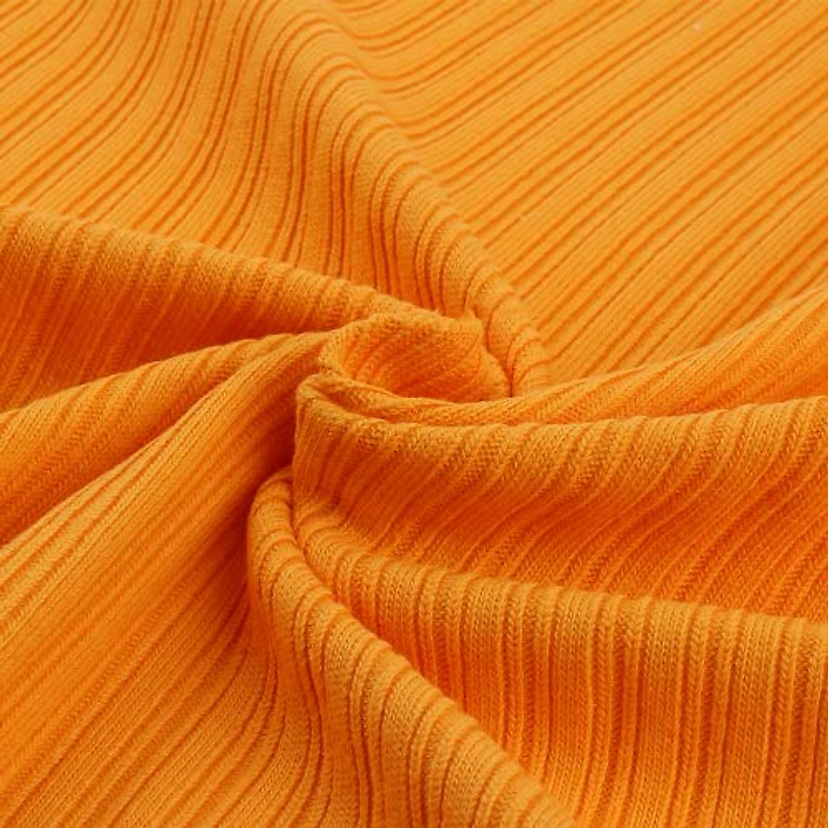 Fabric by The Yard for Sewing DIY,Solid Color Ribbed Stretch Knitted Fabric, Fashion Clothing Knitted Fabric(1 Yard (L) x 55" (W))