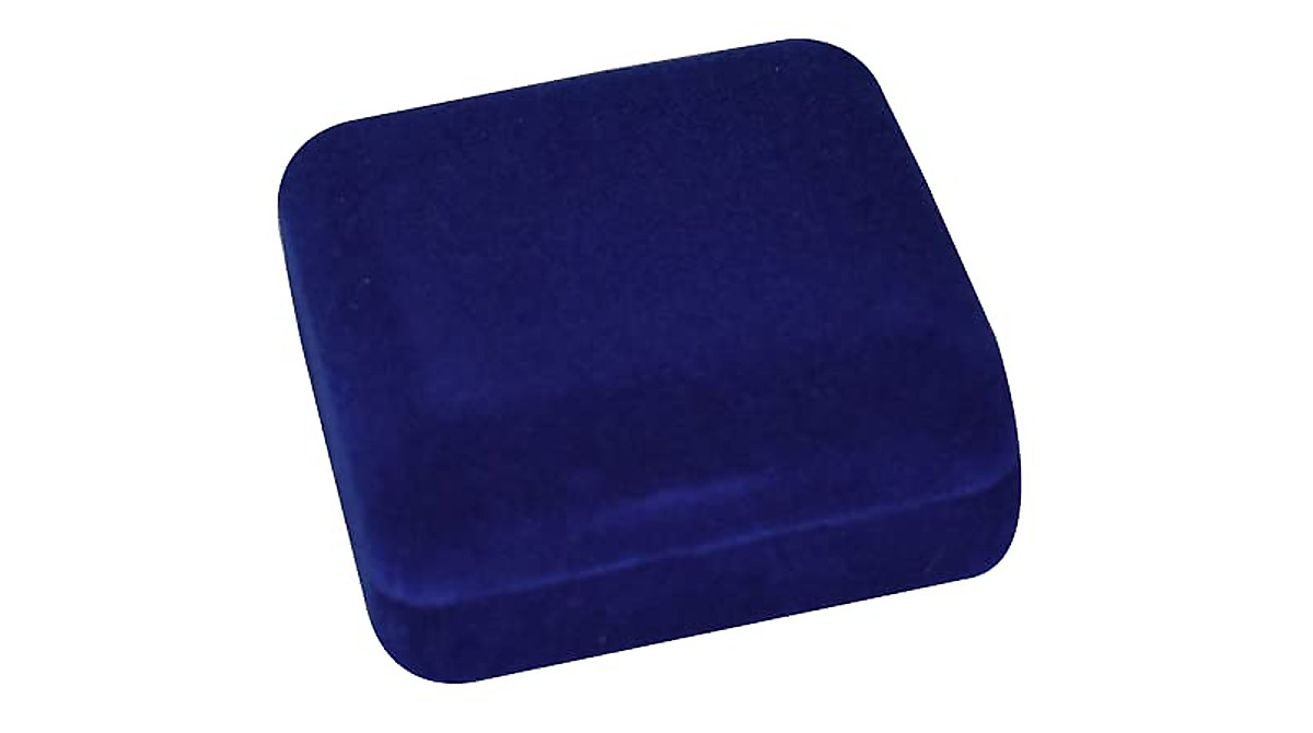 Guardhouse Blue Velvet Coin Display Box for Large Coins