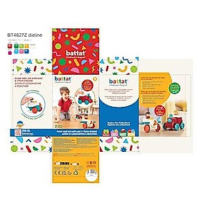 Battat – Wind-Up Vehicles – Pull-Back Cars – Toy Plane & Train Combo – Cause-And-Effect Toys – 18 Months + – Pump And Go Airplane + Pump And Go Train Engine