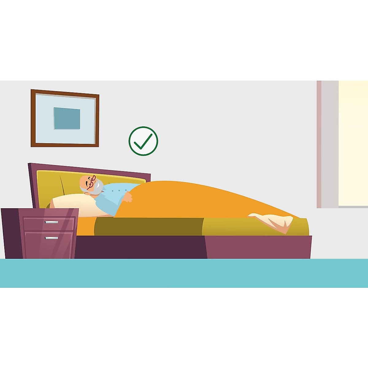 QuickChange Men's Incontinence Wrap, Maximum Absorbency Catheter Alternative for Males with Reduced Mobility | 17 Ounce Capacity, Adjustable Size, 50-Count