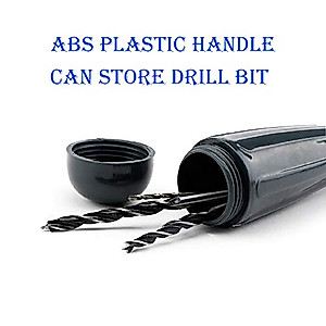 YAGSUW Hand Drill Bits Set 7 in 1 Manual Tool Pin Vises with Chuck Key & 5pcs Twist Drill Bits for Wood, Jewelry, Delicate Manual Work, Electronic Assembling and Model Making, DIY Drilling