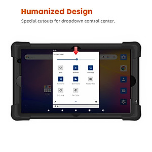 (for Sky PAD 8/ Sky PAD 8 Pro) Transwon Kids Case Cover for Sky Devices Tablet 8 Inch Elite OctaX Tablet/Sky Elite T8 Plus Tablet/Sky PAD 8 Tablet/Sky PAD 8 Pro Tablet Without Home Button - Black