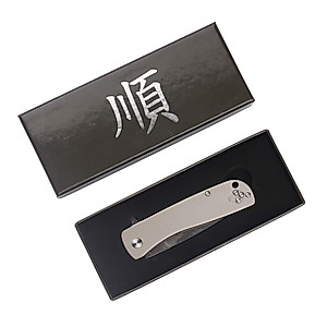 YOUSUNLONG Folding Knife - One Hand Open Pocket Knife With Clip - EDC Tactical Knife - Quick Open Survival Knife Grip - D2 Steel Blade