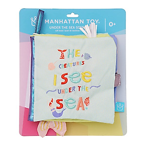 Manhattan Toy Under The Sea Soft Baby Activity Book with Squeaker Fish