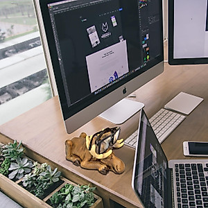 Whimsical Lazy Moose EyeGlasses Holder Stand - Fun Glasses Keeper