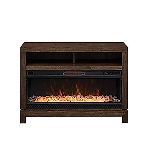 ChimneyFree Gifford Media Console & 42" Firebox - Prairie Brown, 42MM6205-M374 & 42II042FGT