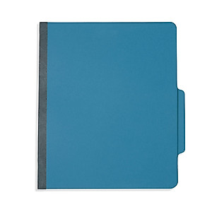Blue Summit Supplies Dark Blue Classification Folders, 3 Dividers, Letter Size with 2 Inch Tyvek Expansions, Use for Organizing Medical Records & Client Files, Great as Lease Folders, 10 Pack