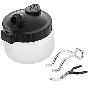 Airbrush Cleaner Kit With Brush Cleaner Solution - Ultimate Airbrush Cleaning Kit, Holder, and Pot for Efficient Cleaning of Airbrushes - Glass Clean Pot Cleaning Jar