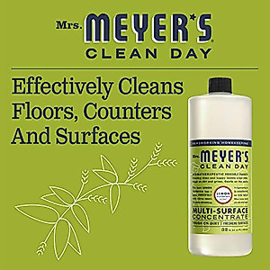 MRS. MEYER'S CLEAN DAY Multi-Surface Cleaner Concentrate, Use to Clean Floors, Tile, Counters, Lemon Verbena, 32 Fl. Oz - Pack of 2