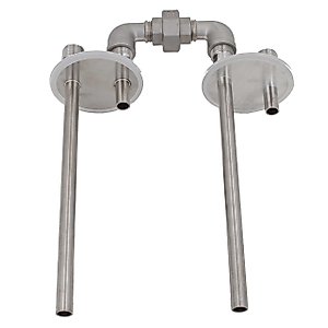 in-LINE Distilling Double Thumper KIT - 1/2" NPT Connections - for use with Two (2) Wide Mouth 64 Ounce Canning Jars
