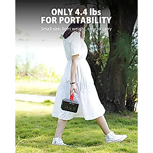 ELECAENTA Portable Power Station 200W, 200Wh LiFePO4 Battery Backup, 100W Solar Fast Charging, 2 AC Pure Sine Wave Outlets, PD 60W USB C, Lightweight Solar Generator for Outdoor Camping Fishing RV