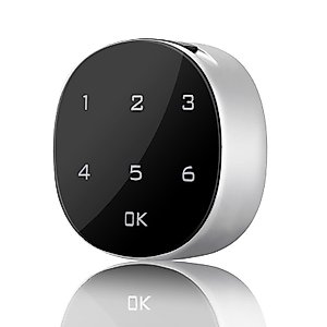 Digital Electronic Coded Lock,Touch Screen Password Lock for Cabinet Mailbox File Sauna Drawer School Lockers,Easy to Install（2.56 Inch）