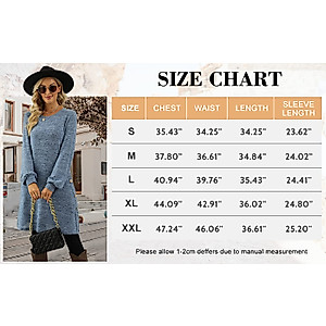 Glanzition Plaid Dress for Women Christmas Knee Length Tunic Dresses Red L