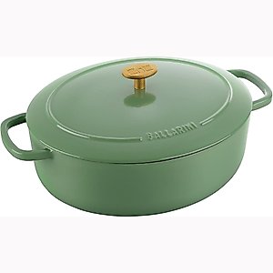 BALLARINI Bellamonte Cast Iron 5-qt Oval Dutch Oven - Saggio Green