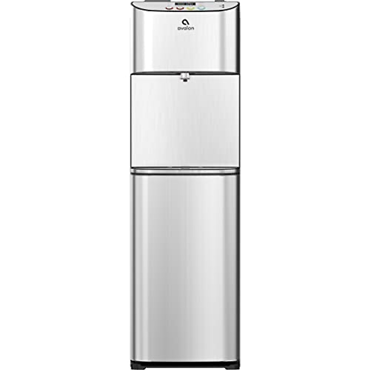 Avalon Hand-Free Touchless Electric Bottleless Water Cooler Dispenser with BioGuard- 3 Temperatures, Digital Clock with Temperature Control, Self Cleaning, Anti-Microbial Coating, Stainless Steel