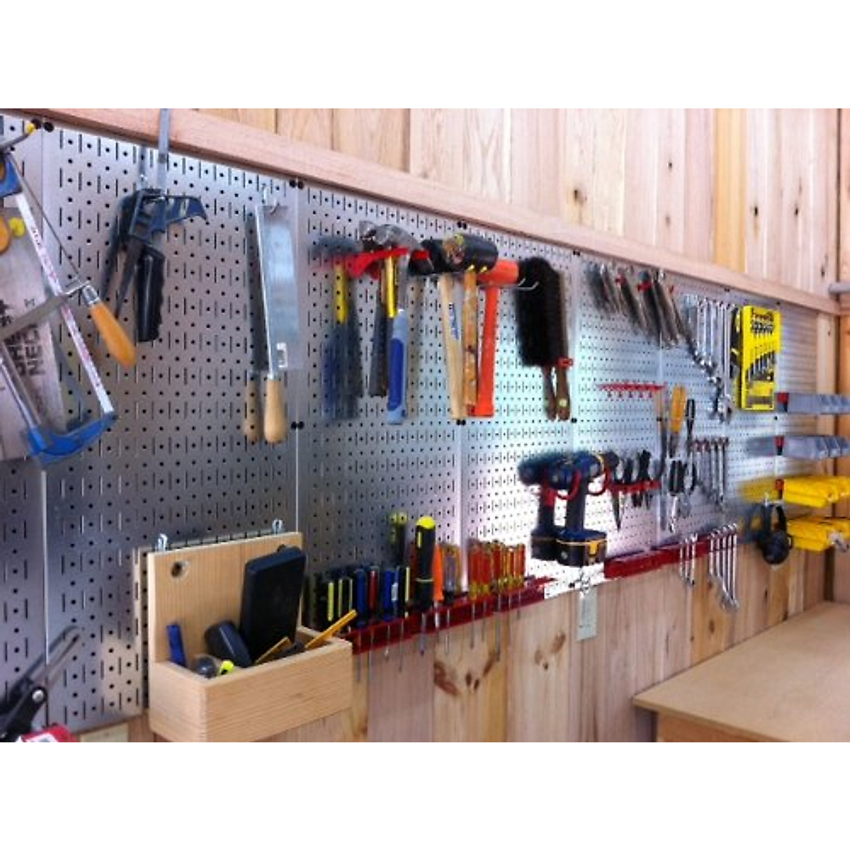 Wall Control 30-P-3232GV Galvanized Steel Pegboard Pack