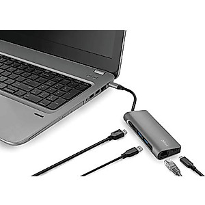 Trust Dalyx 7-in-1 USB-C Multi-Port Adapter - Grey