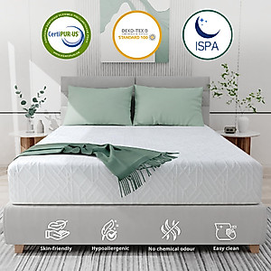 Wellos Queen Size Mattress 12 Inch Memory Foam Bed Mattress in a Box,CertiPUR-US Certified，Fiberglass Free Mattress, Cooling Gel Queen Mattress Medium Firm for Supportive & Pressure Relief