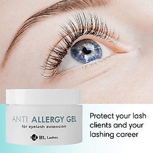 BL Anti-Allergy Gel for Sensitive Eyes | Absorb Fumes & Odor from Lash Adhesive | Prevents lash Glue Allergy Like Runny Nose, Itchiness, Headache | Essential Lash Extension Supplies & Tools