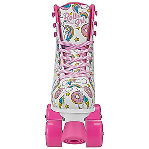 Rollr GRL Ella - Girls White/Pink Adj Small (12-2)
