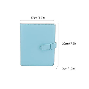3-inch Photo Album, 256-pocket Waterproof Photo Album for Tickets Business Card (Blue)