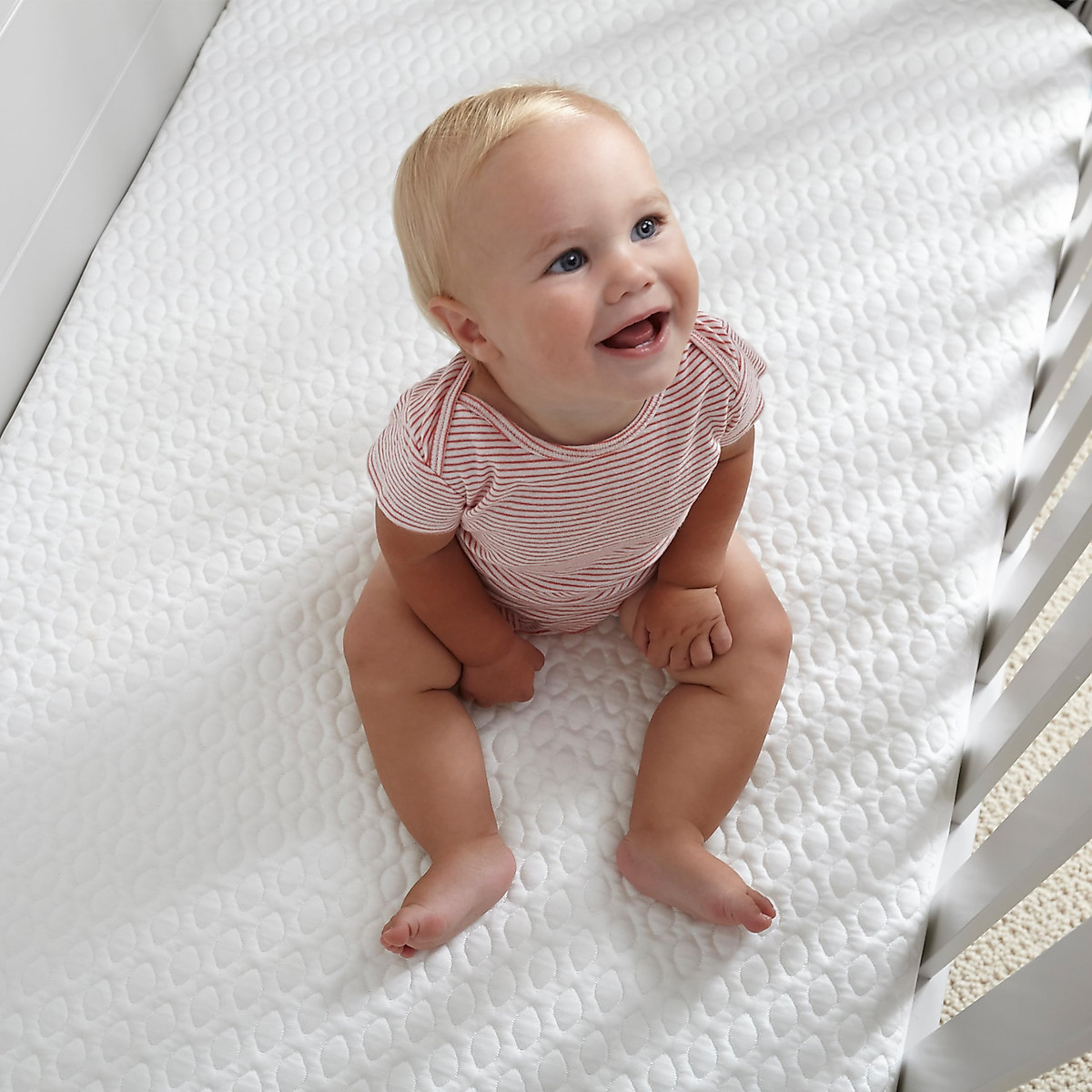 Bedgear Ver-Tex Cooling Crib Mattress Protector - Waterproof and Instant Cooling Mattress Cover for Bed - Deep Pockets and Adjustable Base Friendly - Hypoallergenic