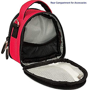 Portable Carrying Case Bag Fit for Miroir Element DLP Projector M55, for Kodak Pocket RODPJS75, for AAXA Pico Lcos Mini Pocket Projector KP 101 01, Pink