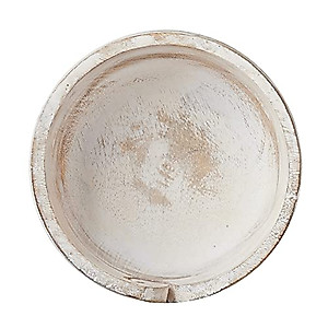 Wooden Yarn Bowl Knitting Bowl Large Crochet Yarn Holder YB01WH Handmade Crocheting Accessories and Supplies Organizer 7 x 3"