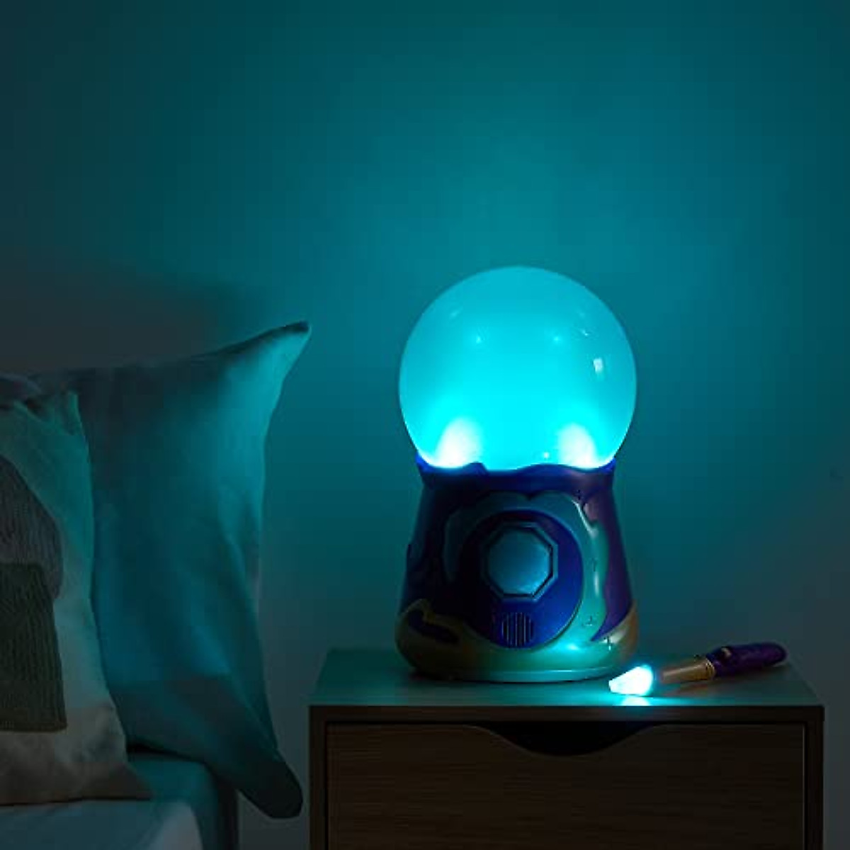 Magic Mixies Magical Misting Crystal Ball with Interactive 8 inch Blue Plush Toy and 80+ Sounds and Reactions