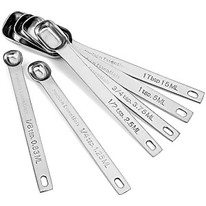 Hudson Essentials Stainless Steel Measuring Cups and Spoons Set (15 Piece Set)