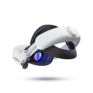 KIWI design Comfort Battery Head Strap 6400mAh Compatible with Quest 2 Accessories, Battery Pack Elite Strap Replacement for Enhanced Support