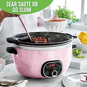 GreenLife Healthy Ceramic Nonstick Rice Cooker + Slow Cooker Bundle (Pink)