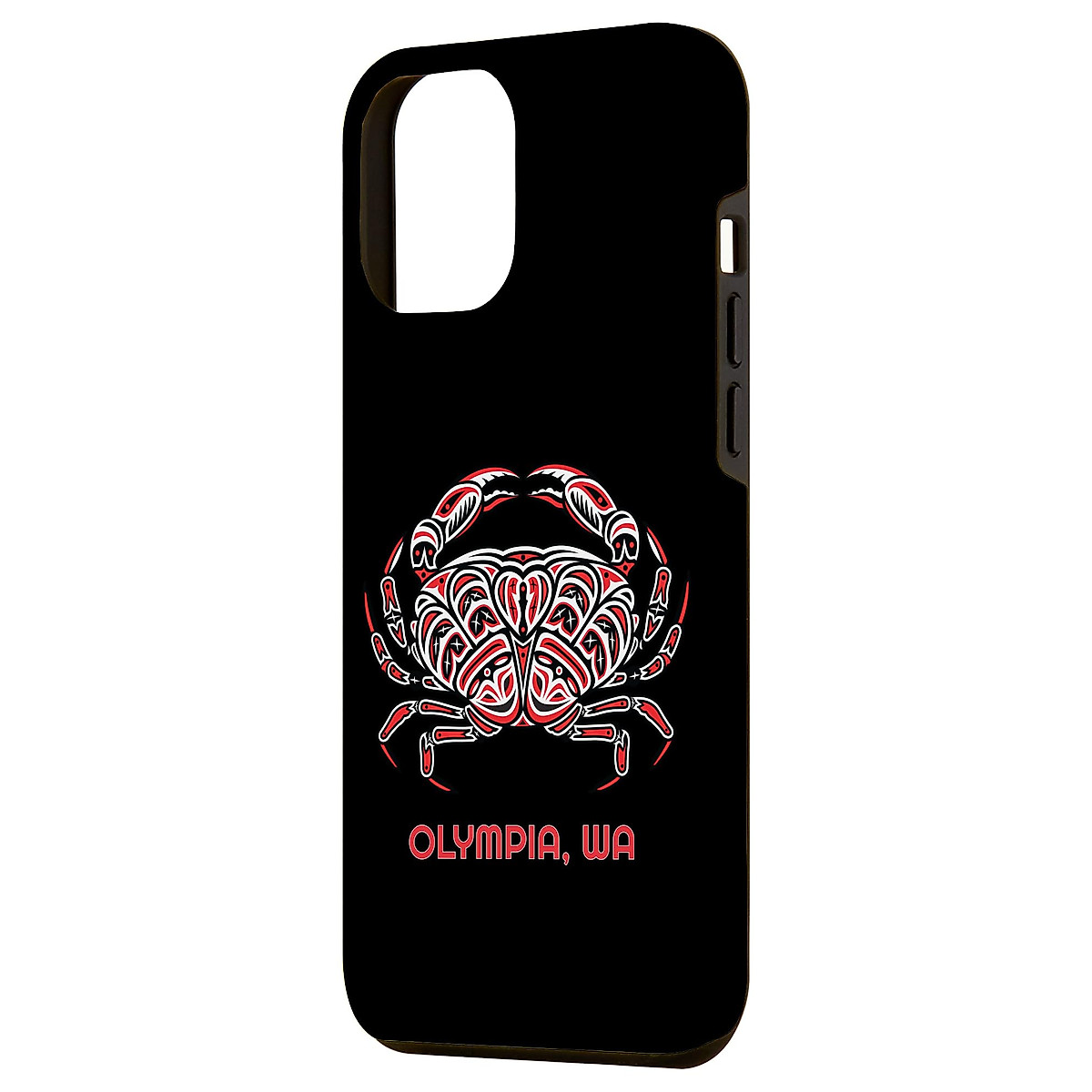 iPhone 15 Pro Max Olympia Washington Dungeness Crab Native American Indian Case