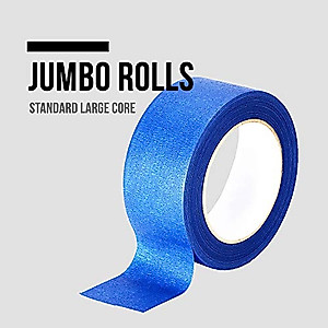 Lichamp 6-Piece Blue Painters Tape 2 inches Wide, Blue Masking Tape Painter's Bulk Multi Pack, 1.95 inch x 55 Yards x 6 Rolls (330 Total Yards)