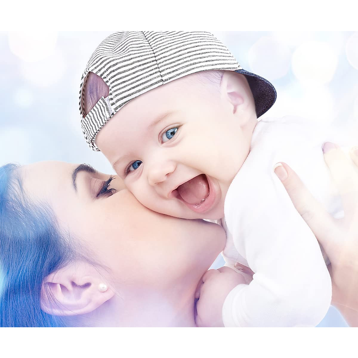 Baby Boy Baseball Cap Striped Sunhat Letter Sun Protection Hat,Sun Hat for Baby Boy and Baby Girl (Gray, 1pcs)