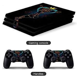 Shadow Of Hearths Kingdom Hearts Compatible with PS4 Pro controller and console skin sticker protective cover wireless/wired gamepad controller