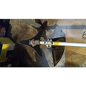 Eapele 12inch Brush Cutter Blade Weed Eater Blade, Carbide Steel Double Sided Blade,3 Teeth