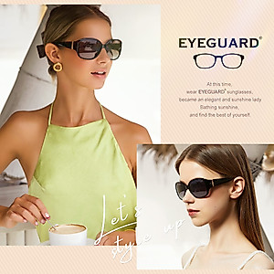 EYEGUARD Polarized Sunglasses for Women Retro Vintage Driving Sun glasses UV400 Protection