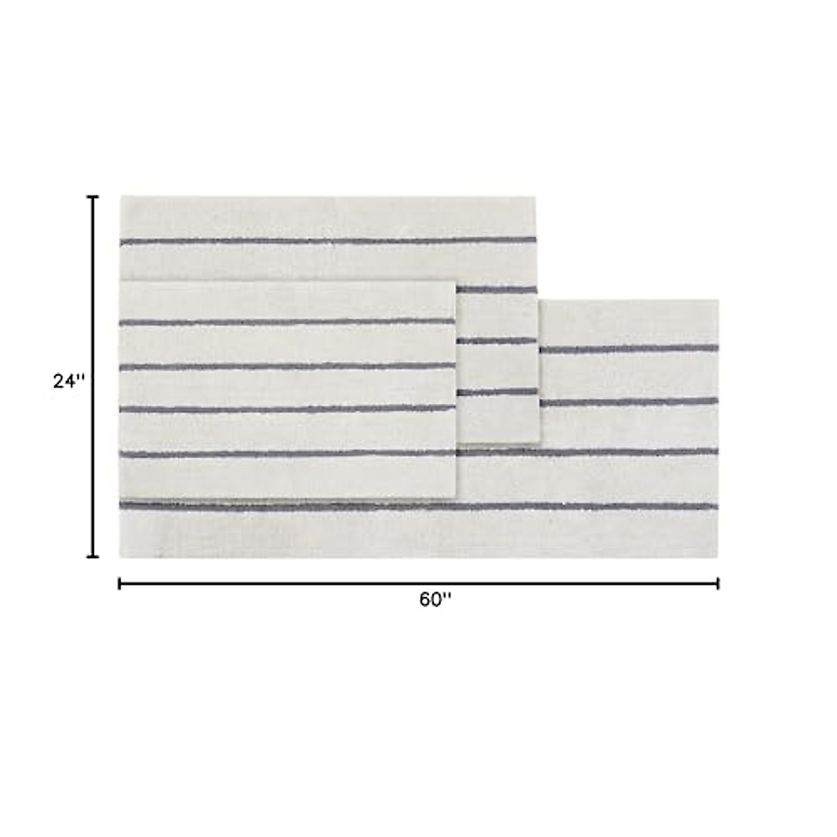 Madison Park Adrien Rug, Grey/Black