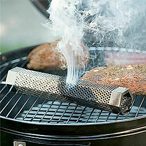 Fuoequl Pellet Smoker Tube 12" PerforatedBBQ Smoke Generator to Add Smoke Flavo