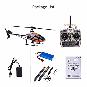 GoolRC RC Helicopter, WLtoys V950 Remote Control Helicopter, 2.4GHz 6 Channel RC Aircraft with 3D 6G System, Brushless Motor, Flybarless, RTY Ready to Fly for Kids and Beginners