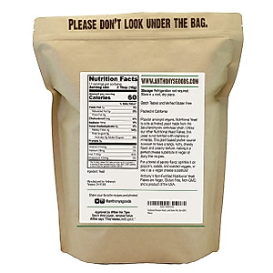 Anthony's Premium Nutritional Yeast Flakes, 10 oz, Non Fortified, Batch Tested Gluten Free, Non GMO