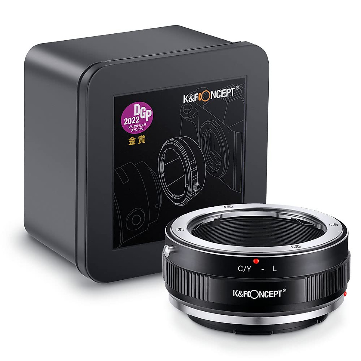 K&F Concept Lens Mount Adapter C/Y-L Manual Focus Compatible with Contax/Yashica (C/Y) Lens to L Mount Camera Body