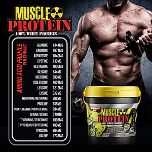 Colossal Labs Whey Protein Blend [12 Pounds/Pack of 1]–Vicious Vanilla, Cold Filtered, 25g Pure Protein, 6.6g BCAAs/Serving(Packaging May Vary)