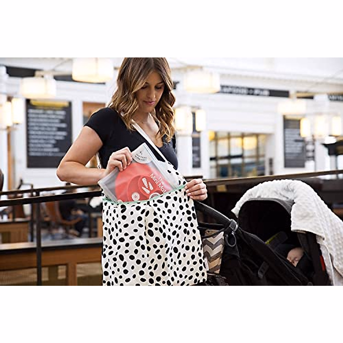 ezpz Mini Collection Set (Coral) - 100% Silicone Cup, Fork, Spoon & Mini Mat Suction Plate with Built-in Placemat for Infants + Toddlers - First Foods + Self-Feeding - 12 Months+