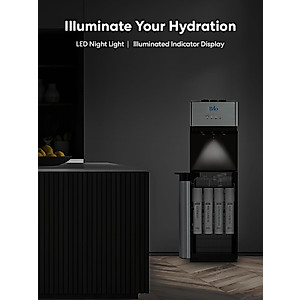 Brio Self Cleaning Bottleless Water Cooler Dispenser, UL Approved, Stainless Steel, Point of Use Drinking Water Filter, Hot, Cold, and Room Temperature